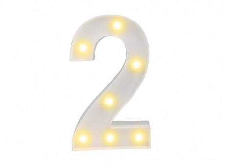 NUMERO LED \\\"2\\\" - Sansei