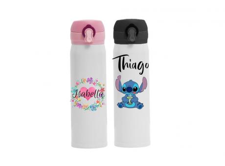 PERSONALIZADOS - SUBLIMACION HOPPY TERMICO 450 ML C/ TAPA - Sansei