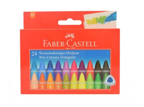 CRAYOLA 24 TRIANGULAR JUMBO FABER - Sansei