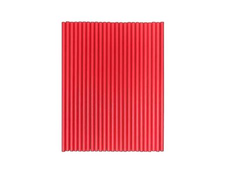 PAJITA PAPEL 25P (19.5CM) ROJO - Sansei