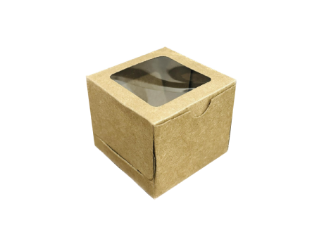 CAJA MINI CUPCAKE 1CV KRAFT 02 C05 - Sansei