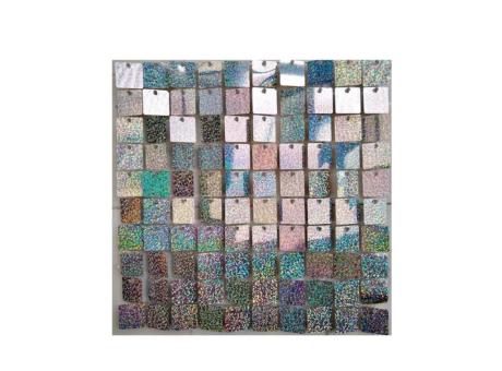 TABLERO SHIMMER 30*30CM HOLO PLATA A1248 - Sansei