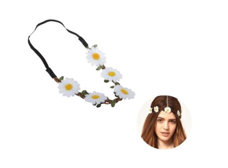 VINCHA FLOR BLANCO/AMARILLO - Sansei