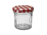 FRASCO C/TAPA,VIDRIO/METAL,TRANSPARENTE, RELIEVE, ROJO,100ML，6.5*6.4CM ...